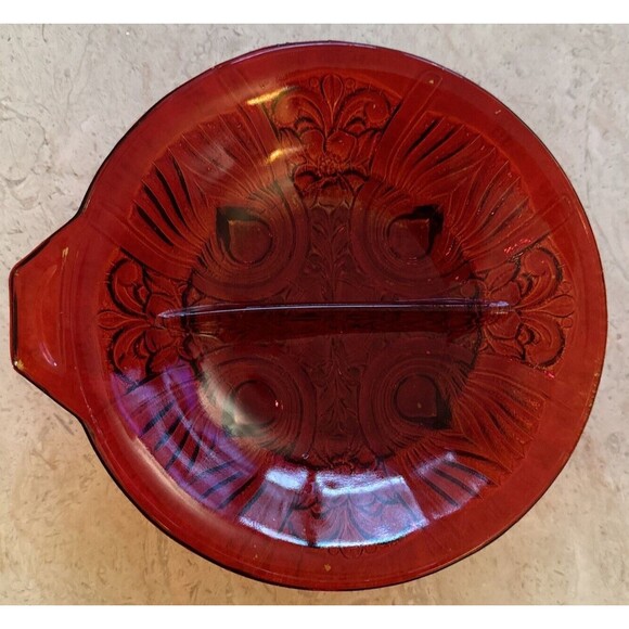 Indiana Glass | Dining | Vintage 94s Indiana Killarney Ruby Red Glass ...